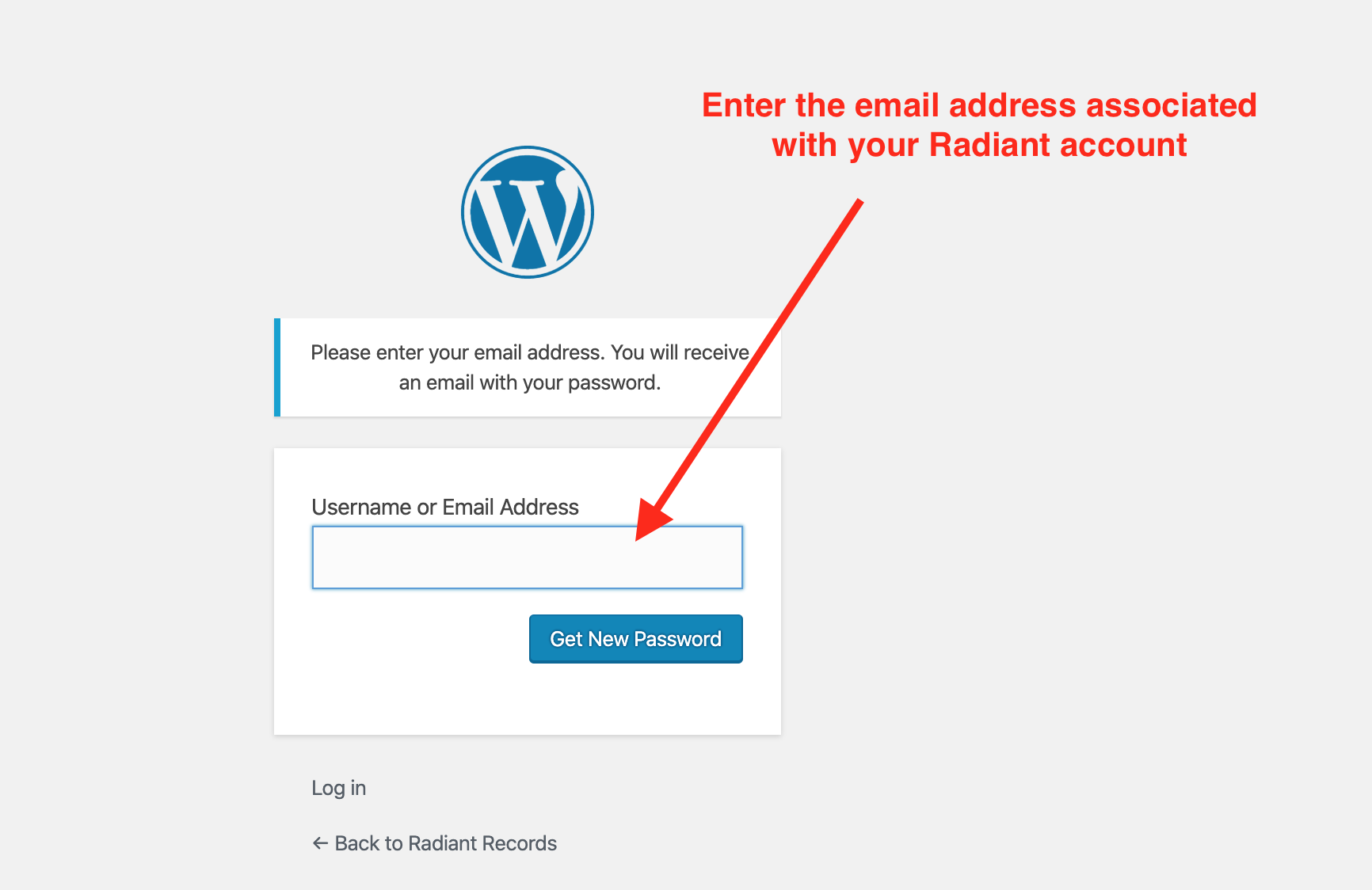 Account Setup – Radiant Records